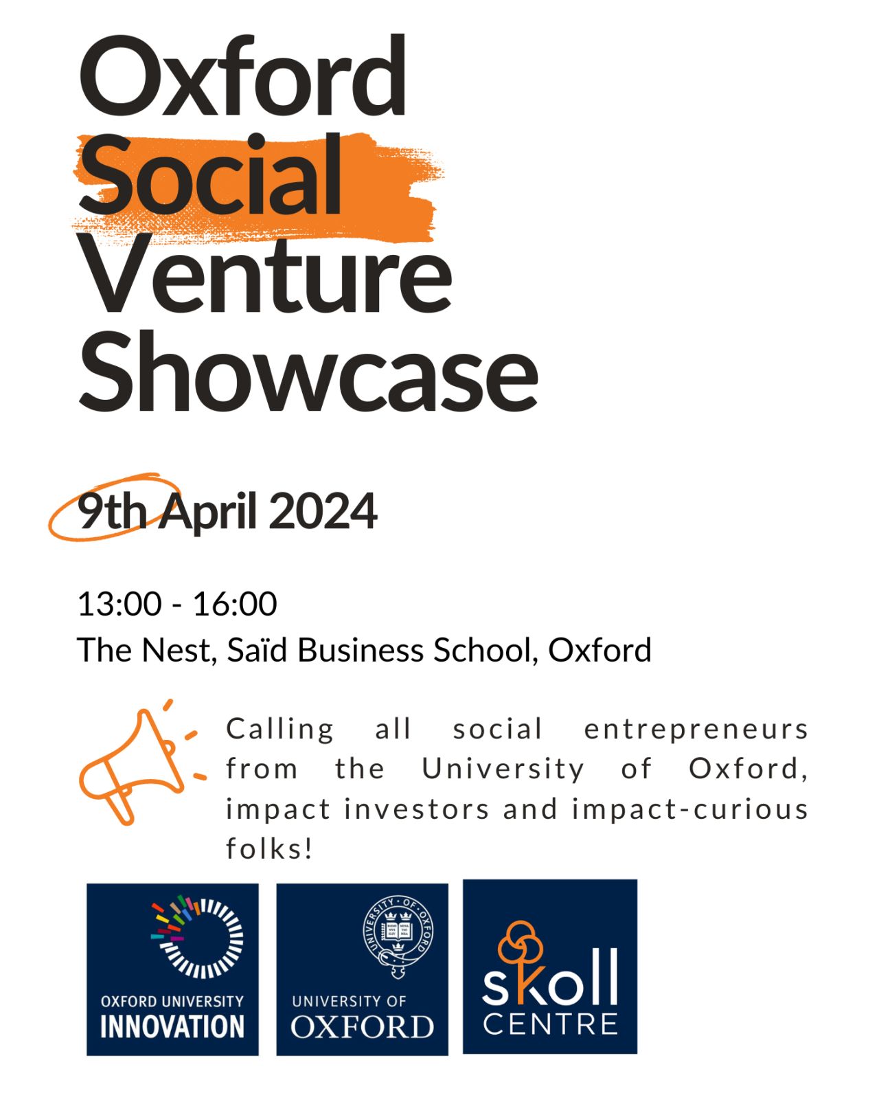 Oxford Venture Builder – Entrepreneurship Programme and Event Guide – SIYE